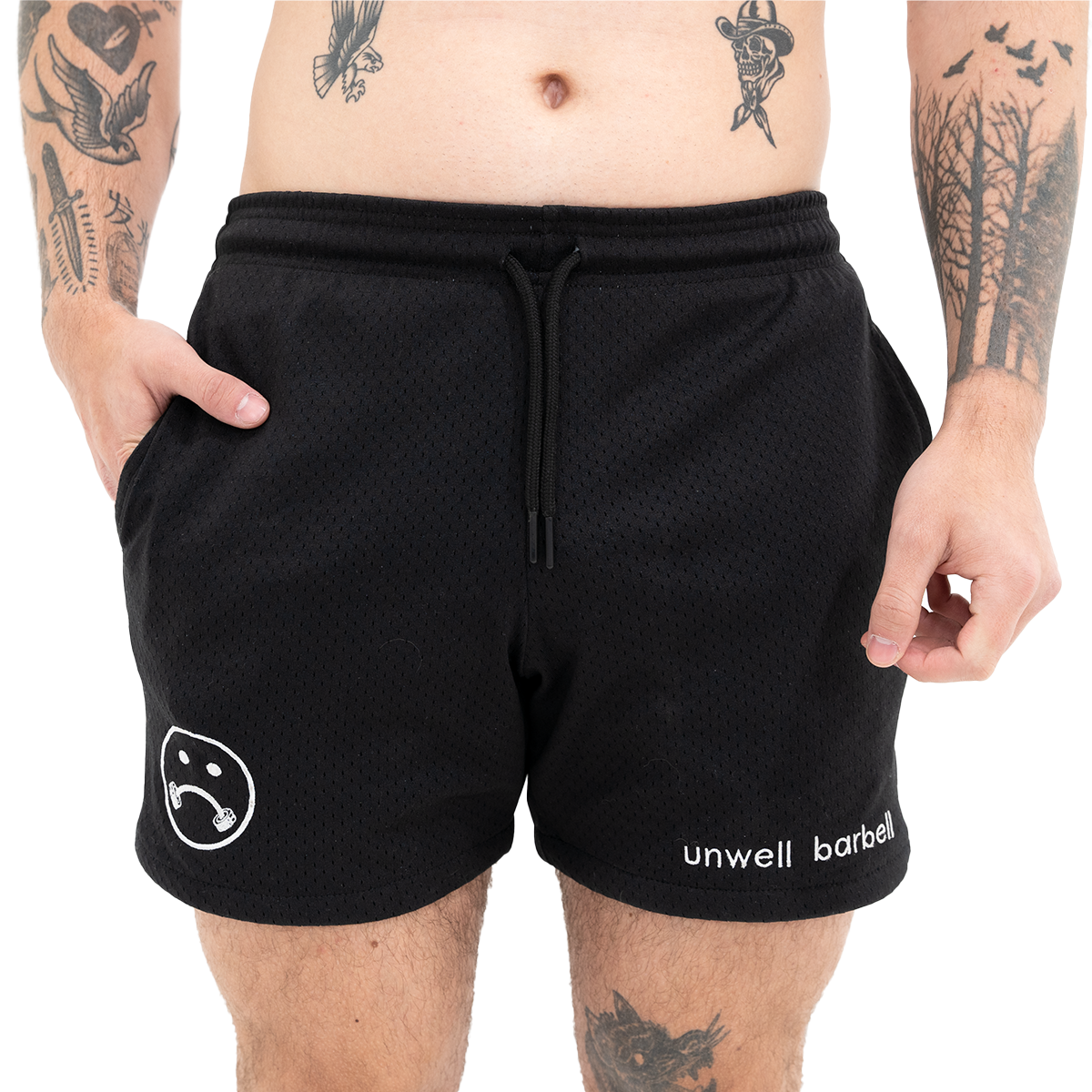 Unwell Barbell 5" Mesh Shorts – unwellbarbell
